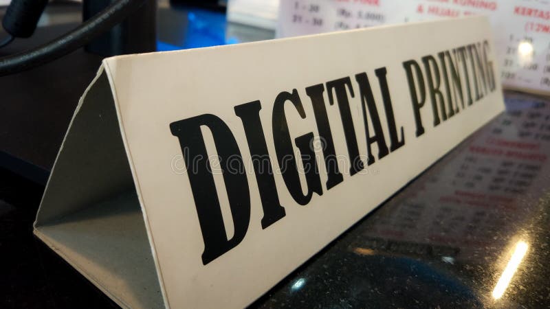 Digital Printing Text Signs Stock Photo - Image of banner, advertising ...