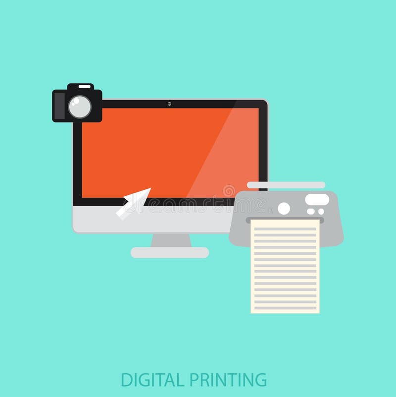 Digital printing stock vector. Illustration of publication - 56653009