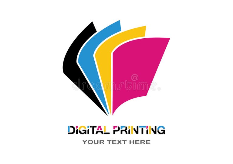 Digital Printing. Vector Template for a Logo, Sticker or Sticker for ...