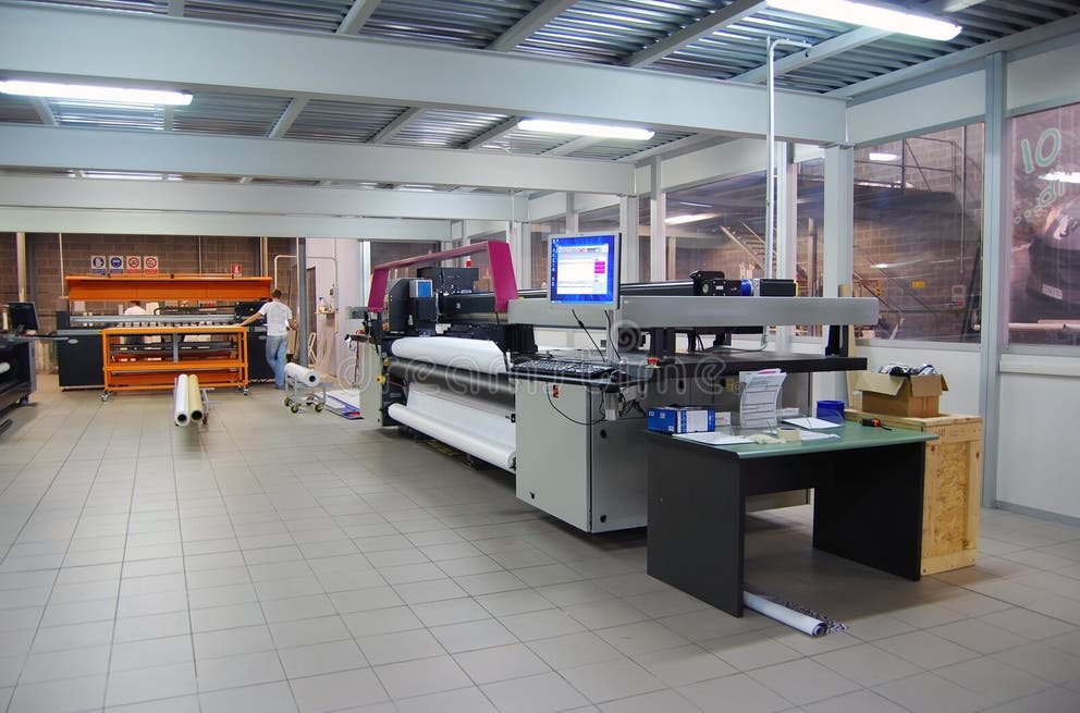 Digital Printing - Wide Format Stock Image - Image of metres, adhesive ...