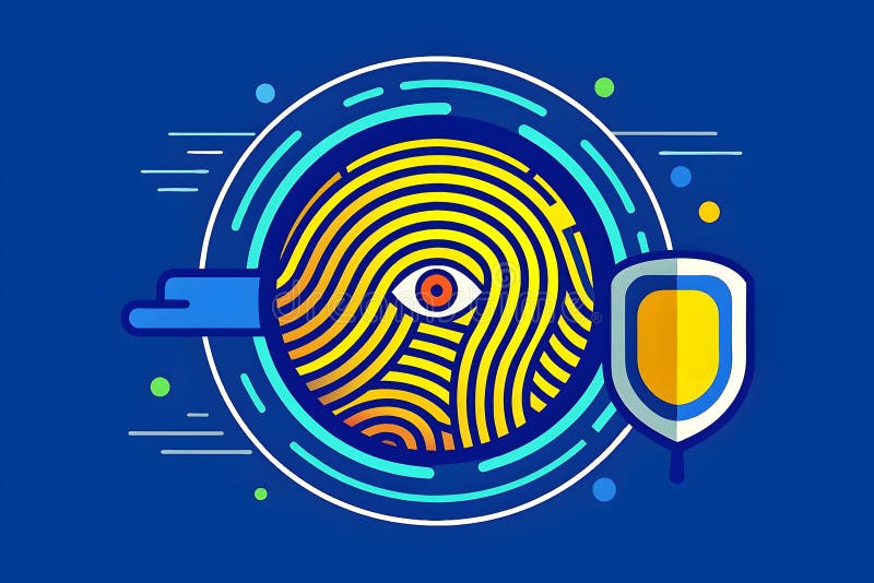 Digital Privacy Concept Illustration Stock Illustration - Illustration ...