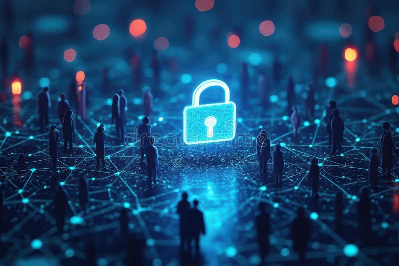 Digital Privacy and Online Censorship Intersection Stock Illustration ...