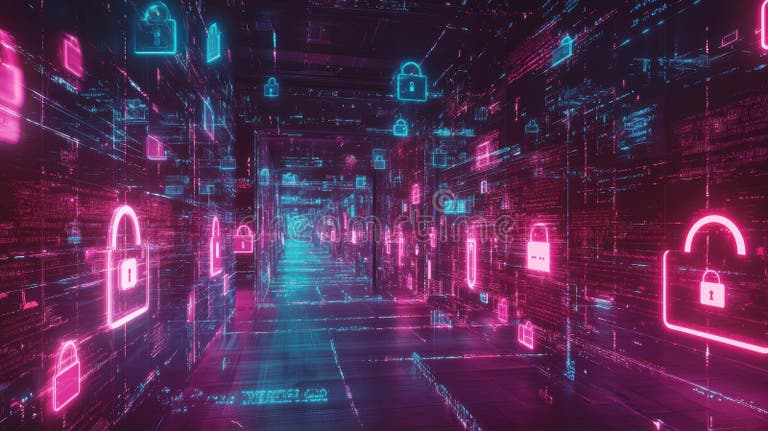 Digital Privacy Protection: Visual Representation of Data Security with ...