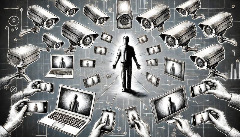 Digital Privacy and Security: Surveillance Society ConceptAI Generated ...