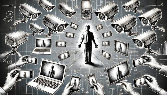 Digital Privacy and Security: Surveillance Society ConceptAI Generated ...