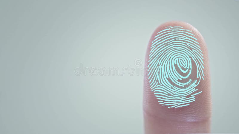 Digital Processing of Biometric Fingerprint Scanner. Security Scanning ...