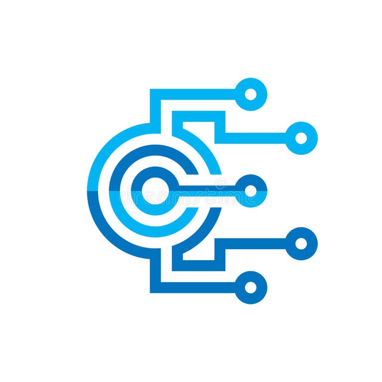 Digital Processor CPU - Vector Logo Template for Corporate Identity ...