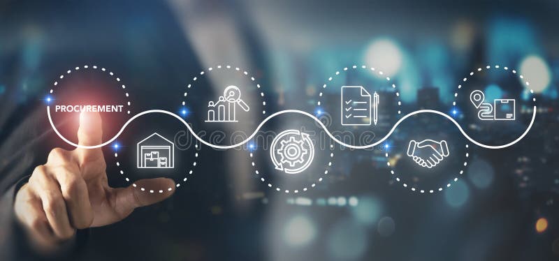 Digital Procurement and Supply Chain Management Concept. Digital ...