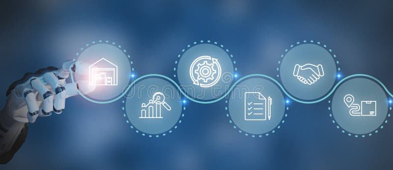 Digital Procurement and Supply Chain Management Concept. Digital ...