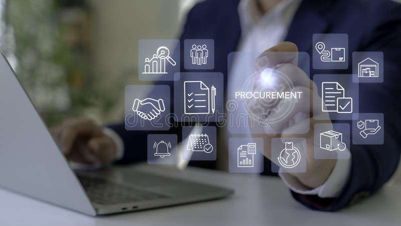 Digital Procurement and Supply Chain Management Concept. Digital ...