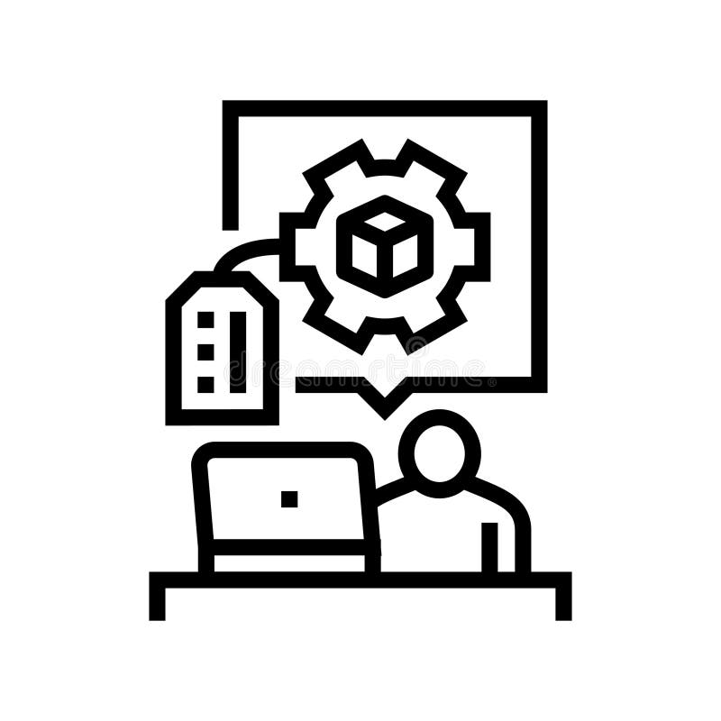 Digital Product Creation Line Icon Vector Illustration Stock Vector ... Digital Product Creation Line Icon Vector Illustration Stock Vector ...