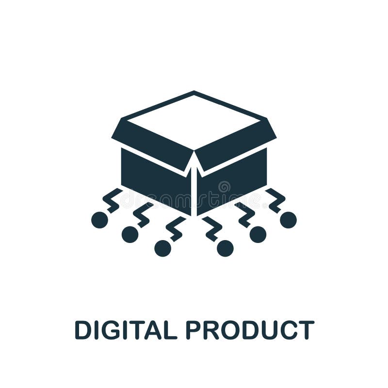 Digital Product Icon. Simple Element from Digital Disruption Collection ...