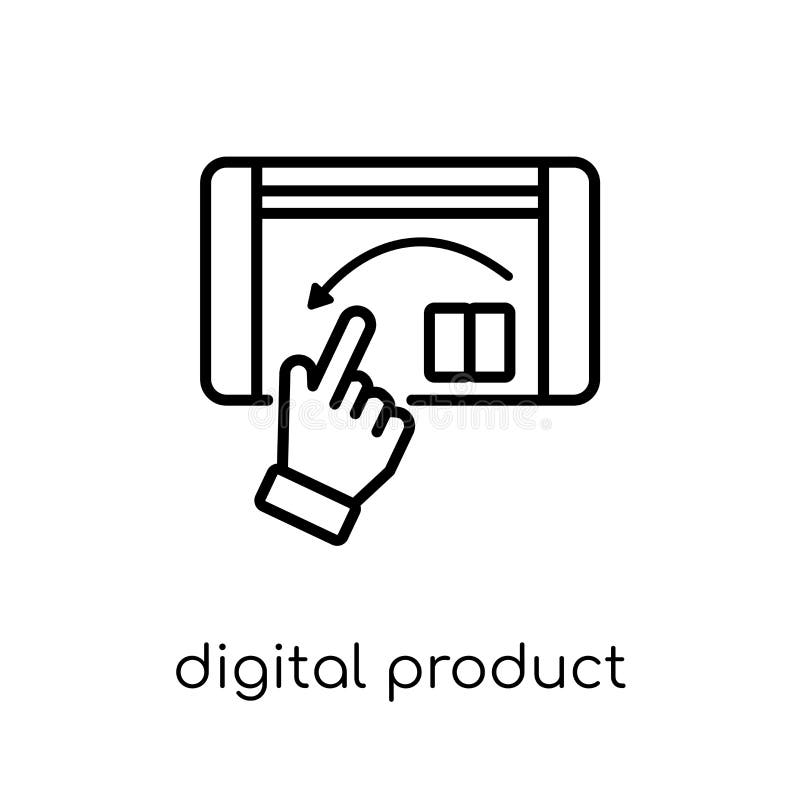 Digital Product Icon. Trendy Flat Vector Digital Product Icon on Stock ...