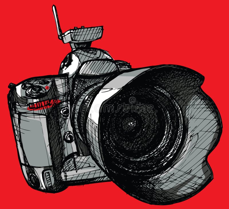 Digital Professional Camera Stock Vector - Illustration of digital ...