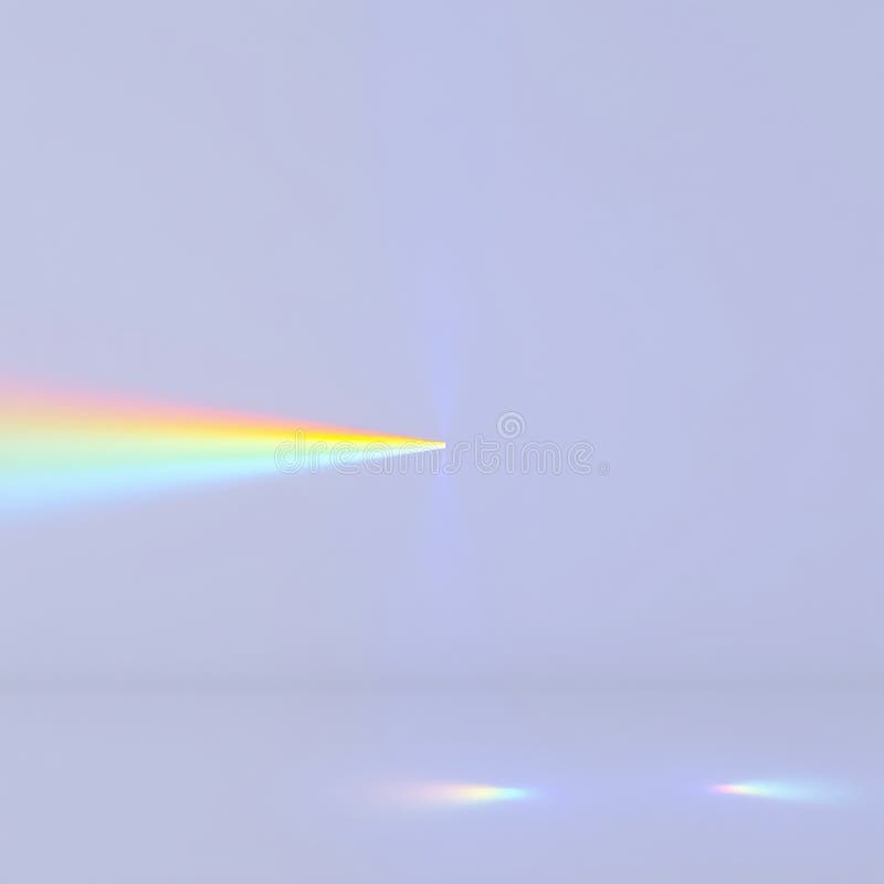 A Digital Projection of a Light Spectrum Passing through a Prism ...