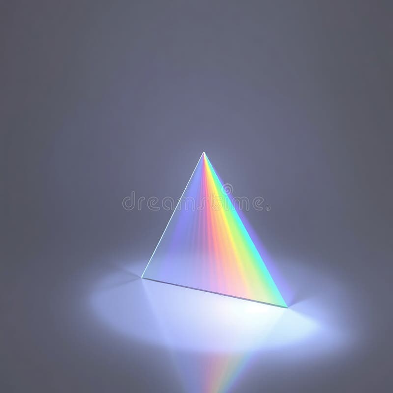 A Digital Projection of a Light Spectrum Passing through a Prism ...