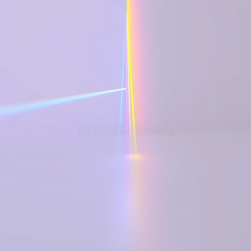 A Digital Projection of a Light Spectrum Passing through a Prism ...