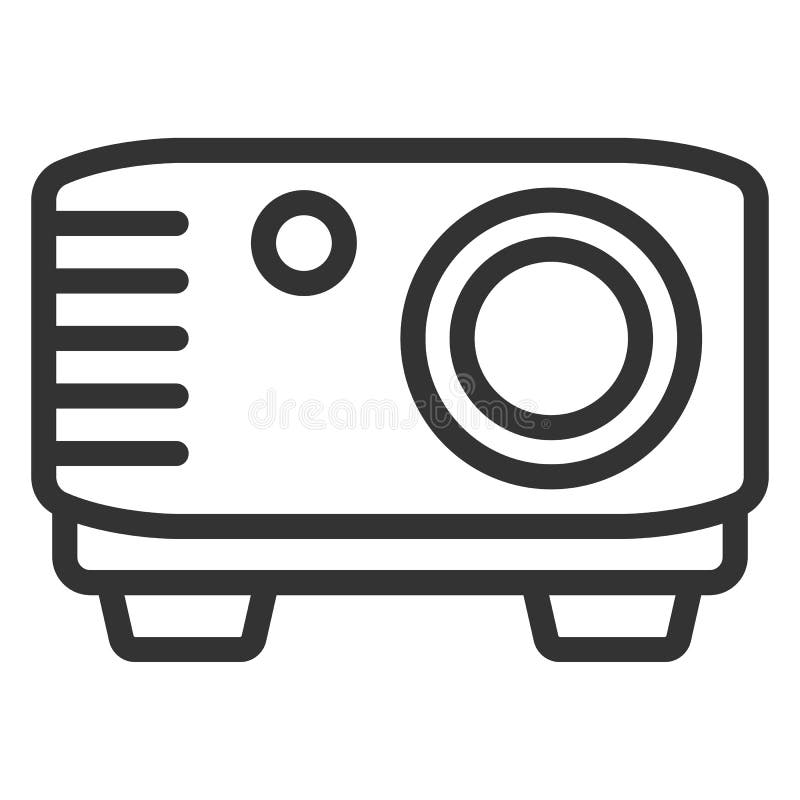 Digital Projector Side View Stock Illustrations – 16 Digital Projector ...