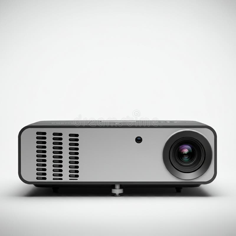 A Digital Projector with a Sleek, Rectangular Design is Shown. it Has a ...