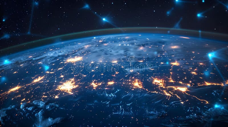 Digital Pulse: Earth S Tech Harmony. Concept Environmental Innovation ...