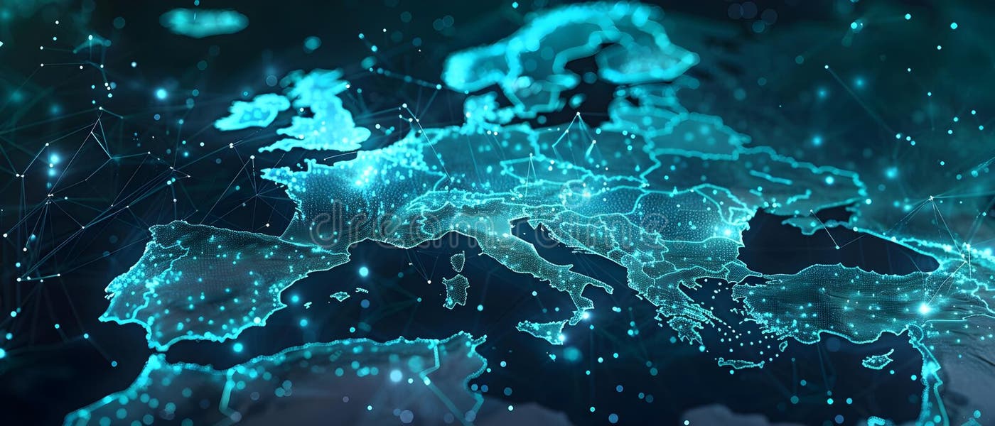 Digital Europe Map Stock Illustrations – 31,732 Digital Europe Map ...