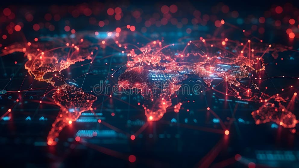 Digital Pulse: Global Connectivity Network. Concept Technology Trends ...