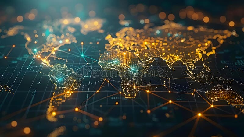 Digital Pulse of Global Unity. Concept Global Harmony, Digital Trends ...