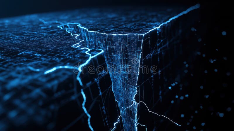 Digital Pulse Shockwave Earthquake Visualization Abstract Stock ...