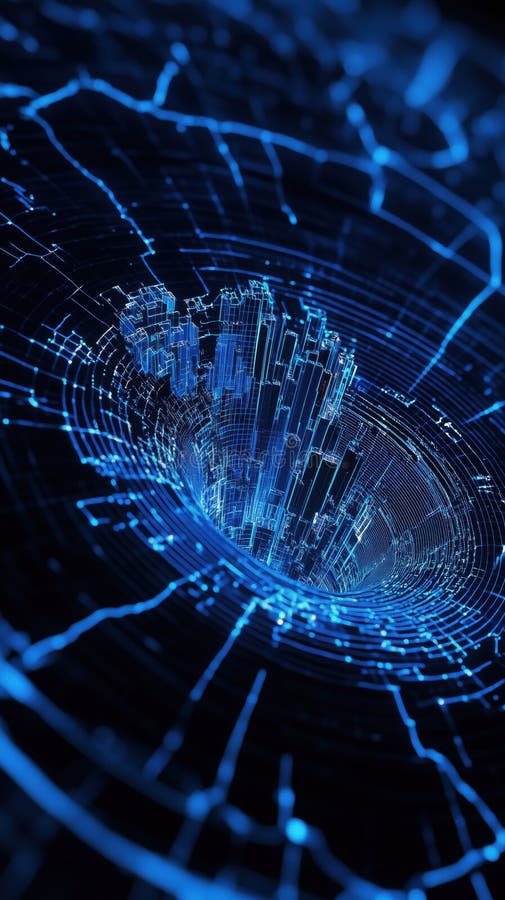 Digital Pulse, Visualized Shockwave, Abstract Technology, Futuristic ...