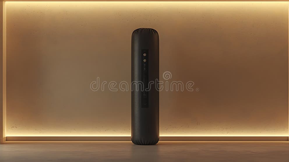 Digital Punching Bag with Motion Sensors in Modern Setting Stock ...