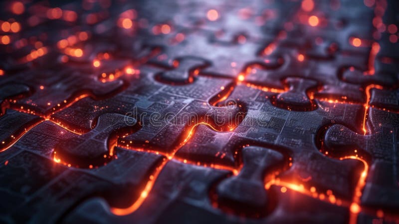 A Digital Puzzle of Interconnected Blocks Representing the Secure and ...