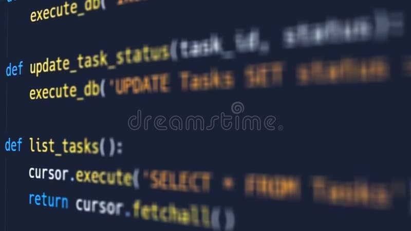 Digital Python code stock video. Video of generative - 357304285