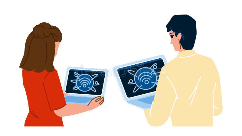 Digital Quantum Internet Vector Stock Vector - Illustration of ...