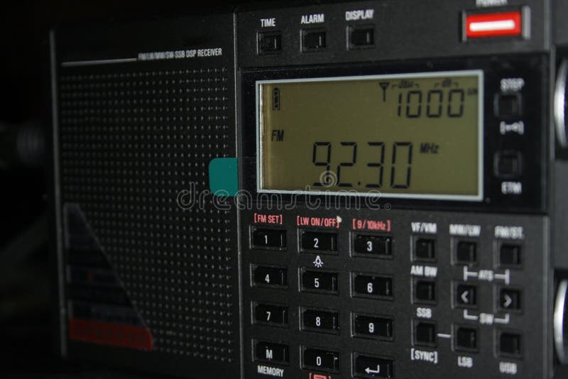 Digital radio receiver stock photo. Image of clock, broadcasting ...