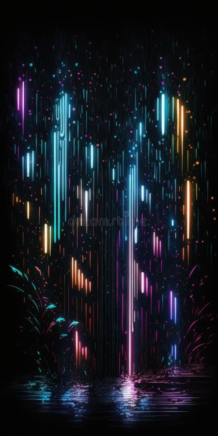 Matrix Digital Rain Stock Illustrations – 295 Matrix Digital Rain Stock ...