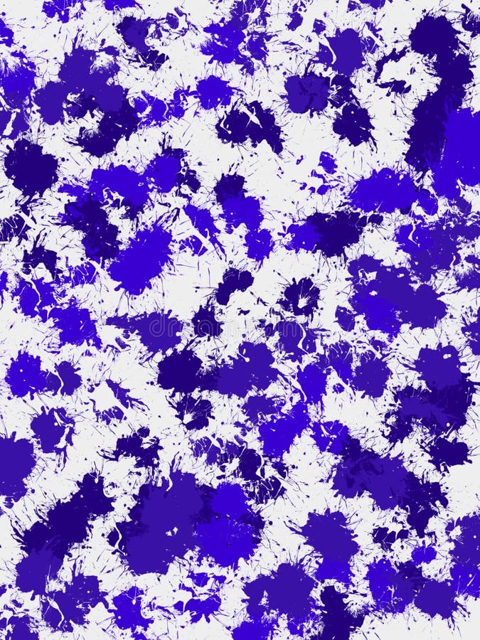 Digital Rainbow Blue Paint Ball Splatter Stock Photo - Image of ...