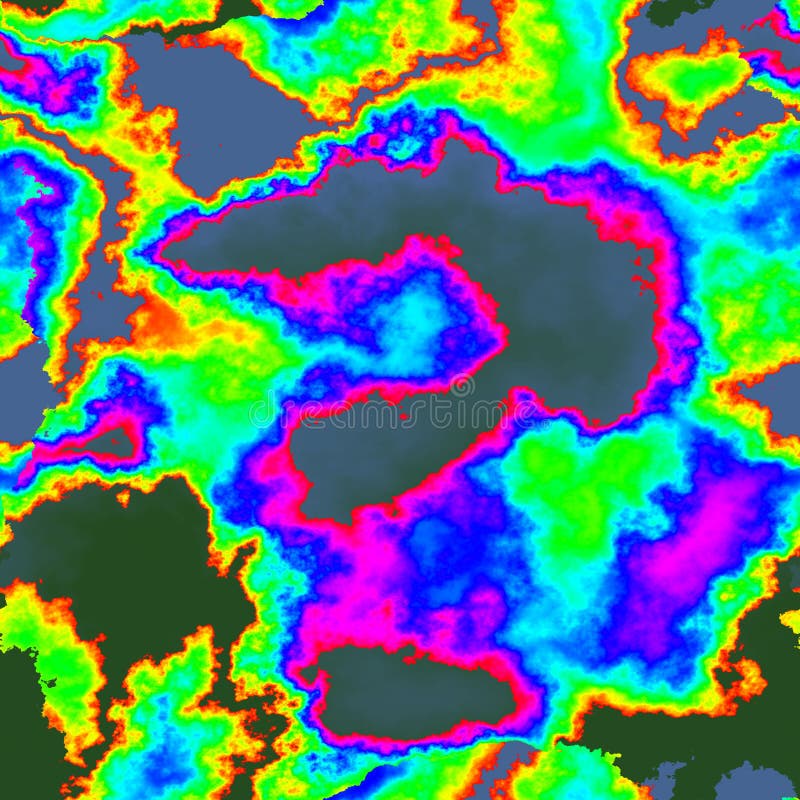 Digital Rainbow Liquid Paint Stock Illustration - Illustration of ...