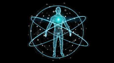 Digital X-ray Human Body Scan Background Interface 3D Rendering Stock ...