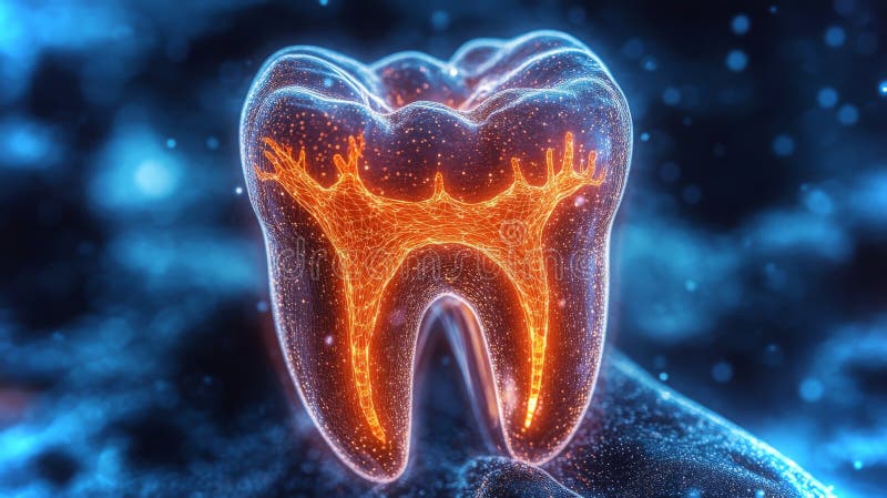Digital X-ray Revealing Detailed Features of a Human Molar Using ...
