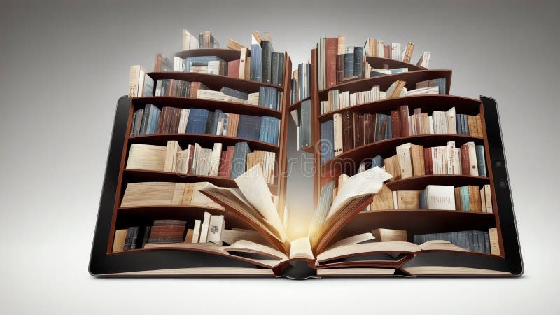 Digital Reading Experience Embracing National Book Lovers Day.AI ...