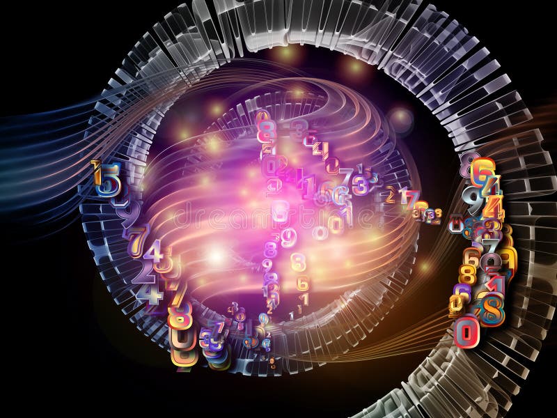 Digital Realm stock illustration. Illustration of revolve - 154993003