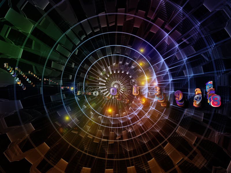 Digital Realm stock illustration. Illustration of backdrop - 154993011