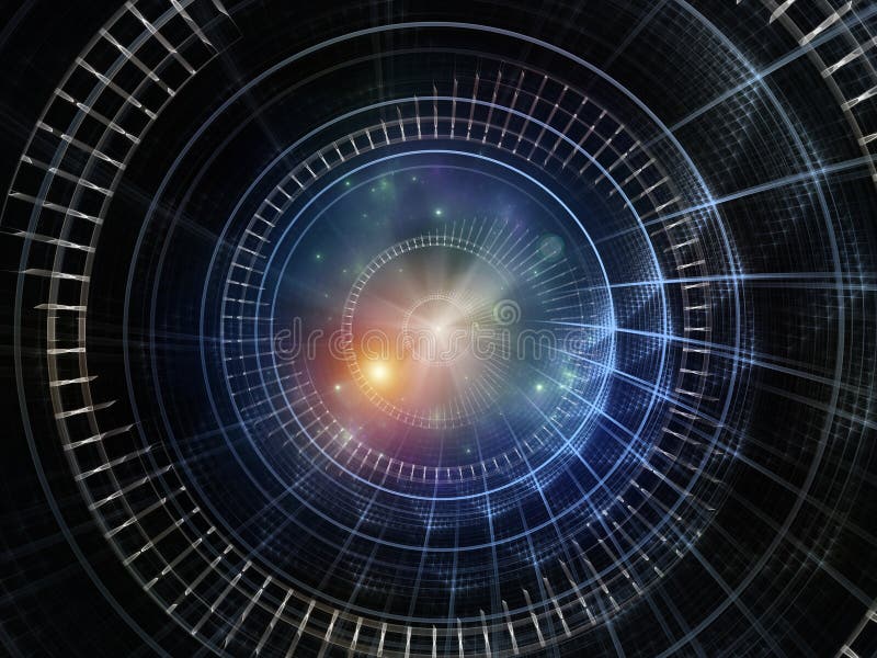 Digital Realm stock illustration. Illustration of grid - 154366014