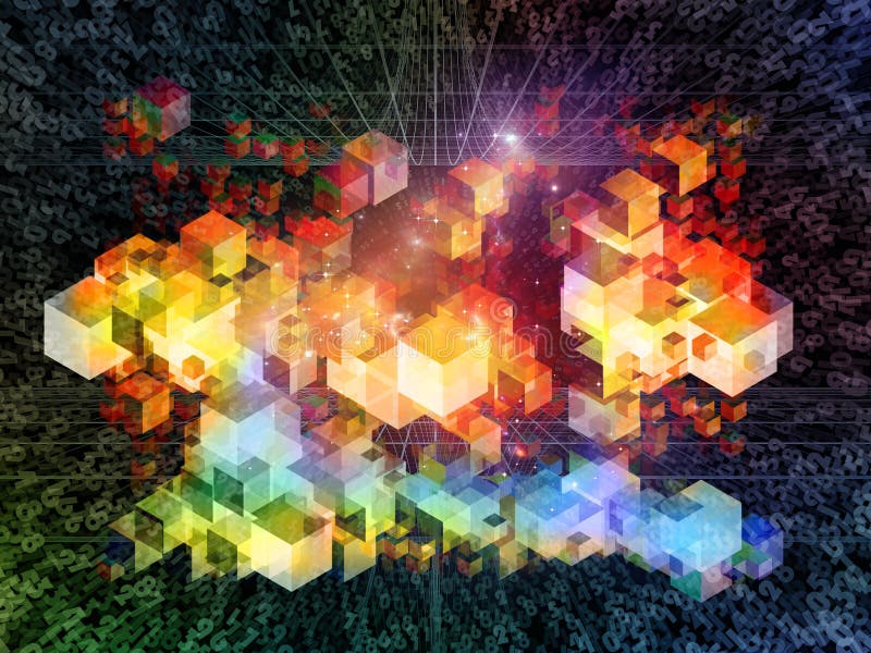 Digital Realm stock illustration. Illustration of abstract - 198598413