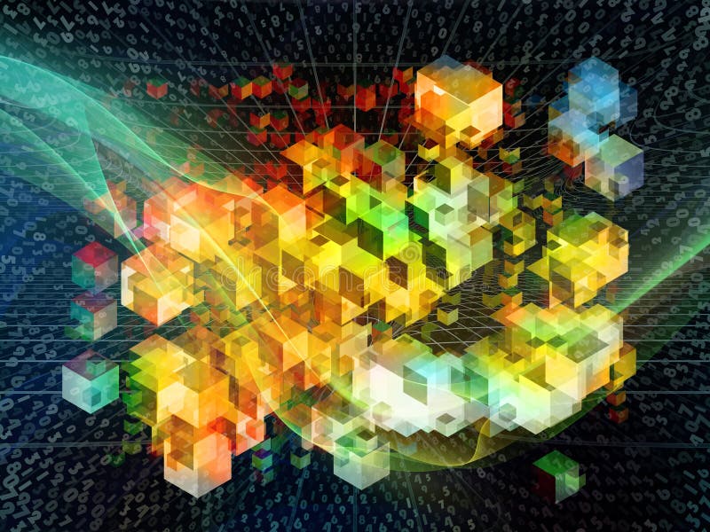 Digital Realm stock illustration. Illustration of computation - 201277855