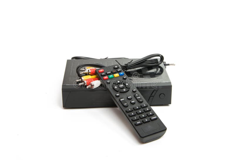 Digital Receiver with Remote Control Stock Image - Image of decoder ...
