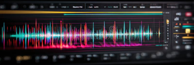 Digital Recorder Displaying Floating Waveforms Indicative of Storytelling in an Audio Editing ...