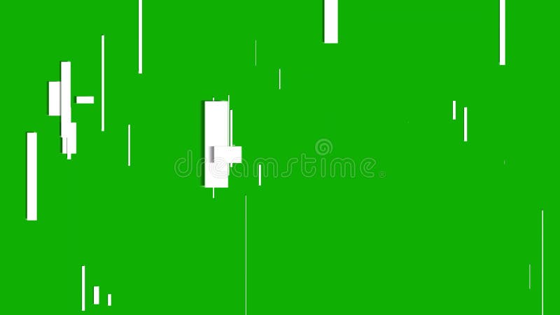 Digital Rectangle Shapes Motion Graphics with Green Screen Background ...