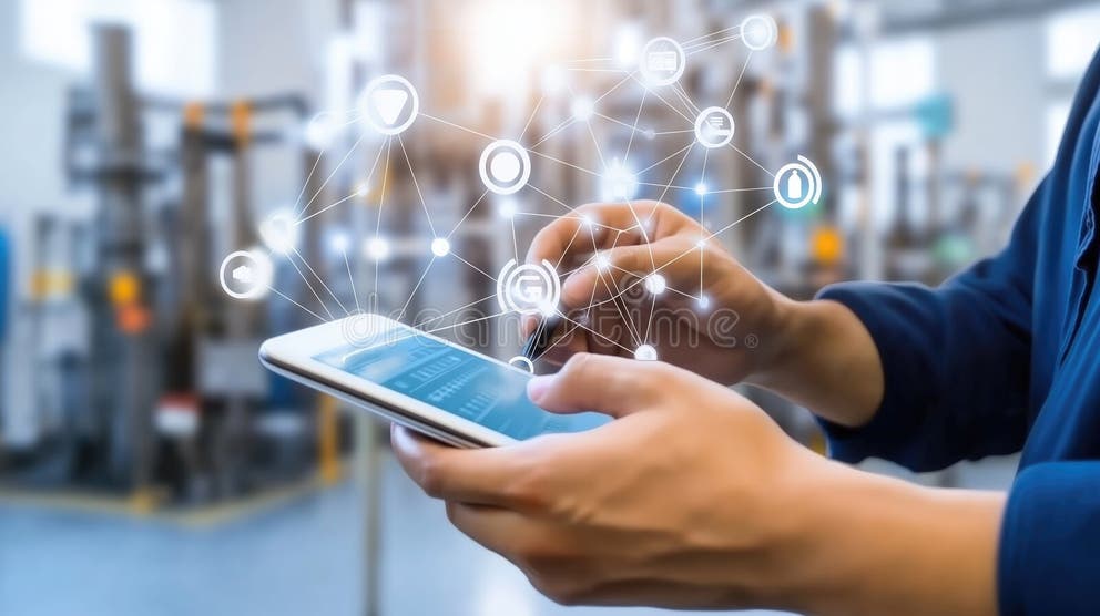 Digital Refinery with Data Connections Overlay for Industrial ...