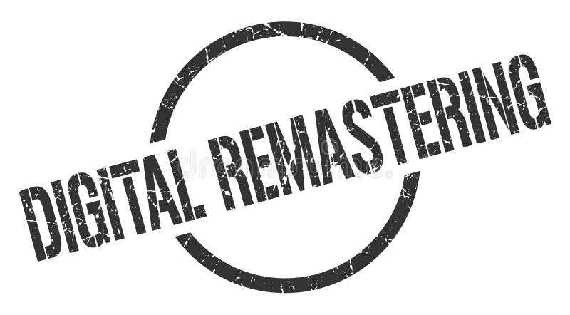 Digital remastering stamp stock vector. Illustration of vector - 136876536